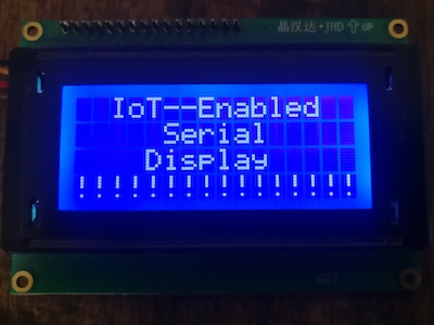 IoT-Enabled Serial LCD Display